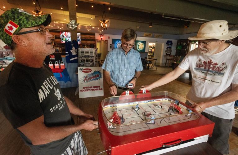 Table top hockey players face-off for Kawartha Komets