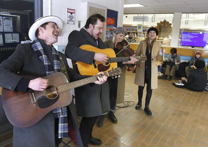 Photos: Musicians visit eight Peterborough workplaces to spread Beat ...