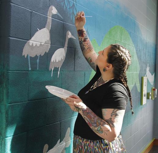 New mural taking shape at Peterborough YMCA