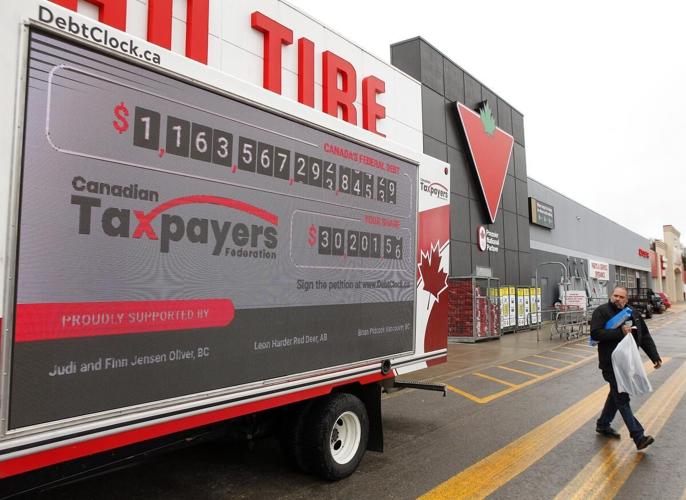 Photos: Canadian Taxpayers Federation brings Debt Clock to Peterborough ...