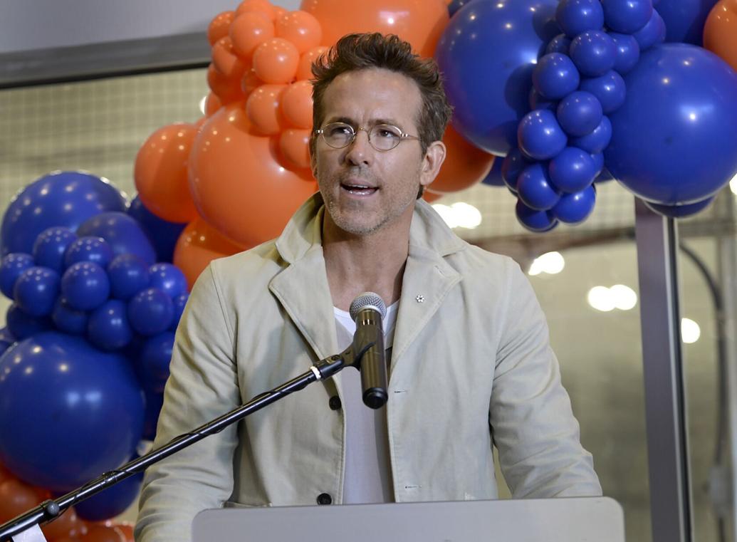 Ryan Reynolds in Cobourg for Grace Bowen Arena dedication