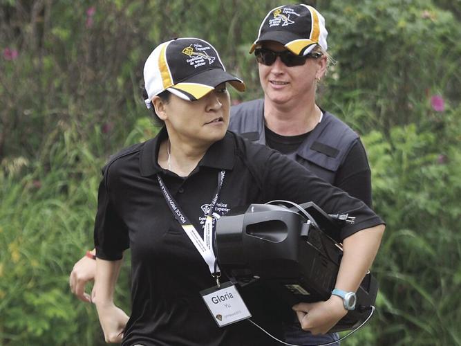 Women get realistic experience in being a police officer