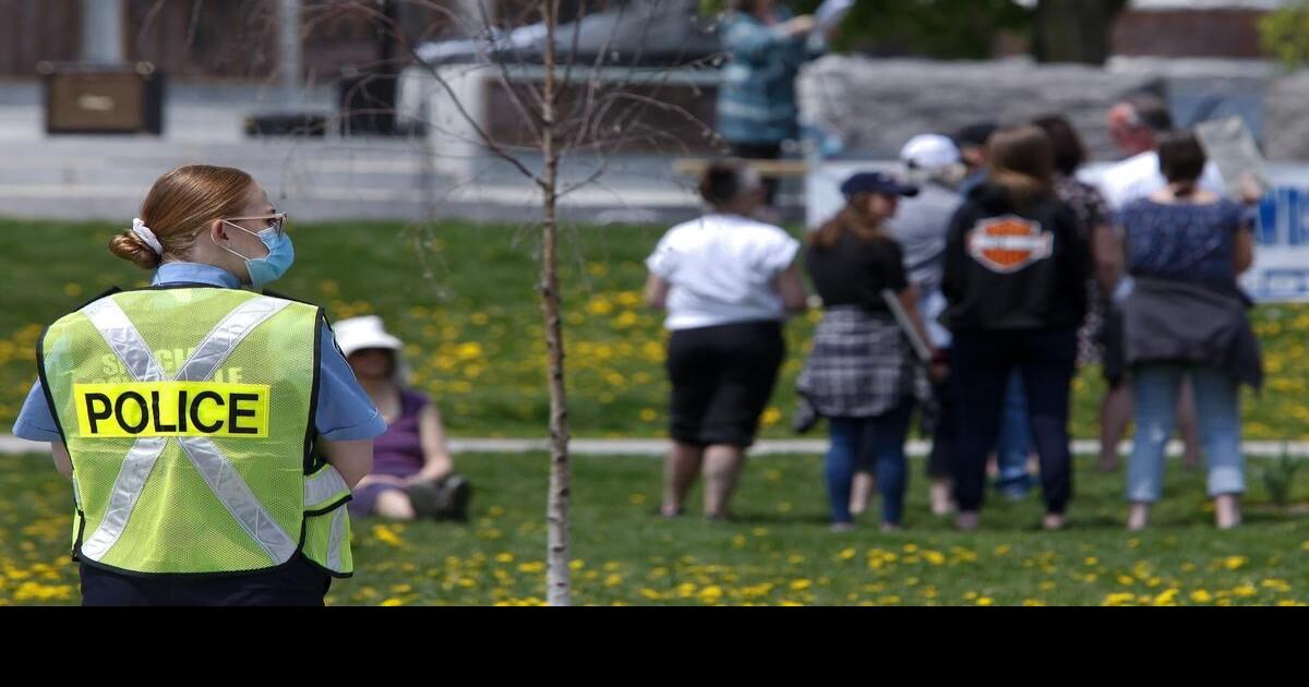 Photos: Peterborough anti-lockdown protest sees smaller turnout
