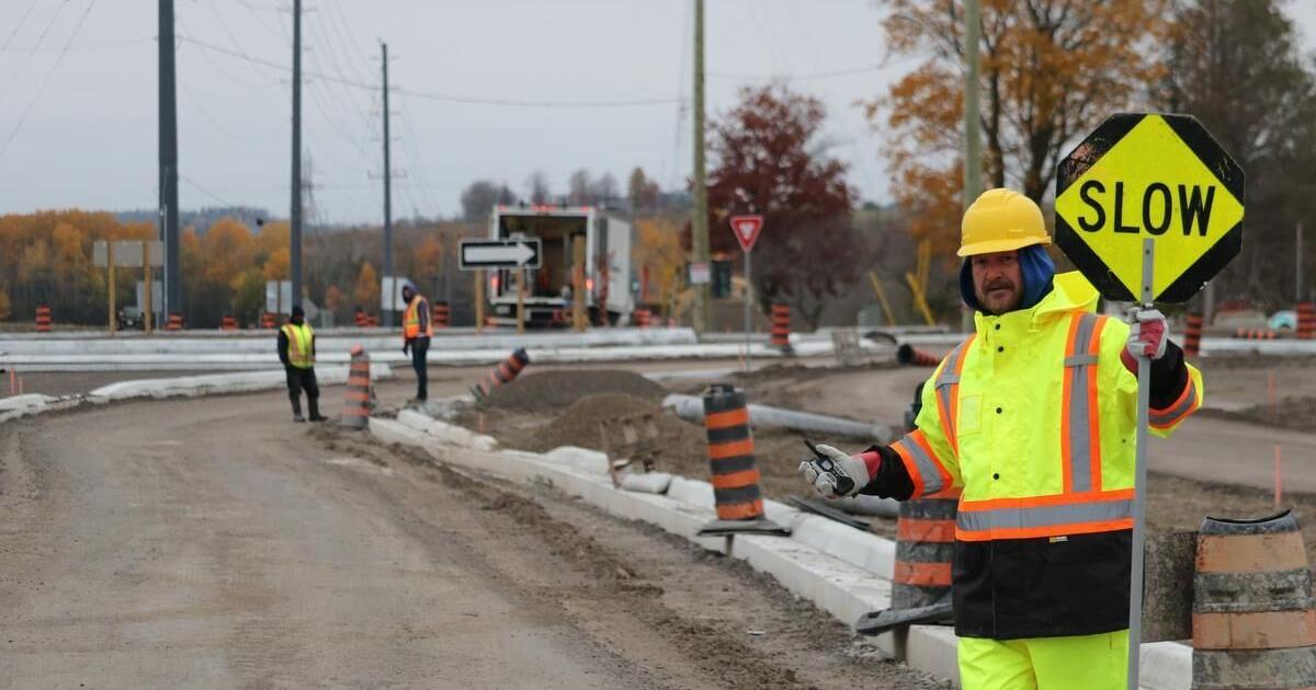 Peterborough’s new roundabout taking shape