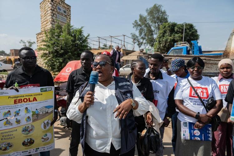 Motorcycle taxi drivers in Congo rally for Ebola awareness as attacks ...