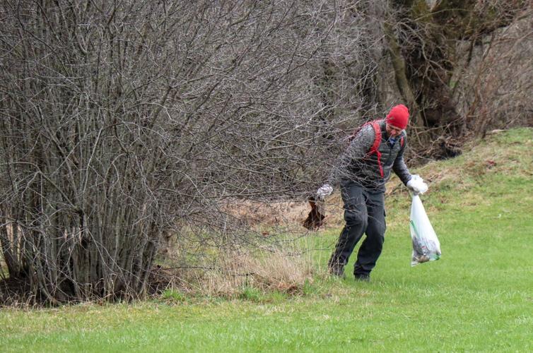 38 bags of garbage collected from atop Armour Hill