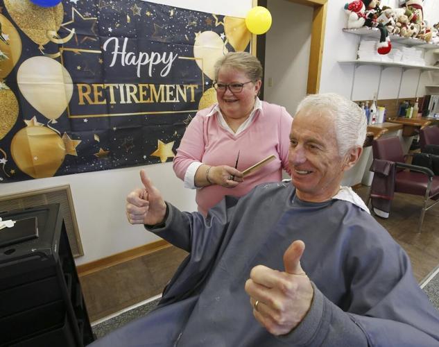 Retirement shear delight for hair designer Laurie Jones