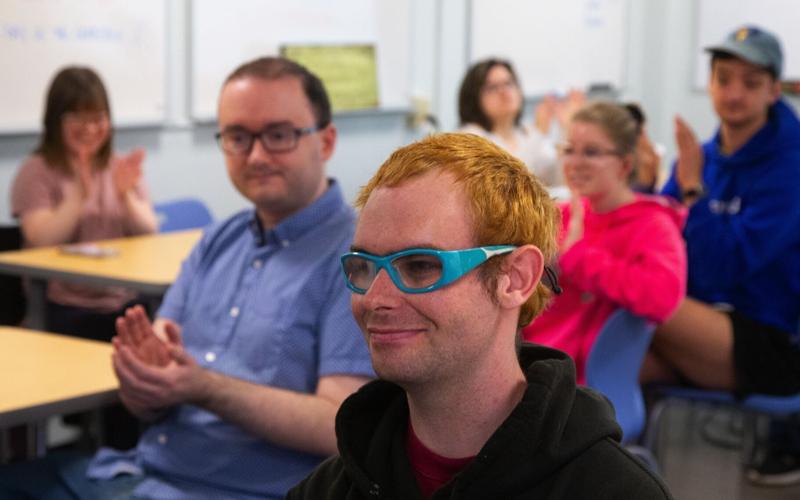 Fleming students dare to go outside the box for Easter Seals
