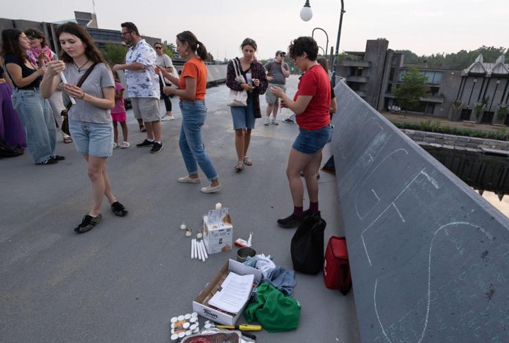 Vigil held at Trent after memorial for Palestine defaced