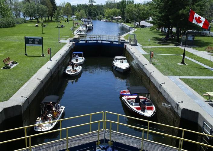 Photos: A sunny day at the locks in Peterborough Counthy