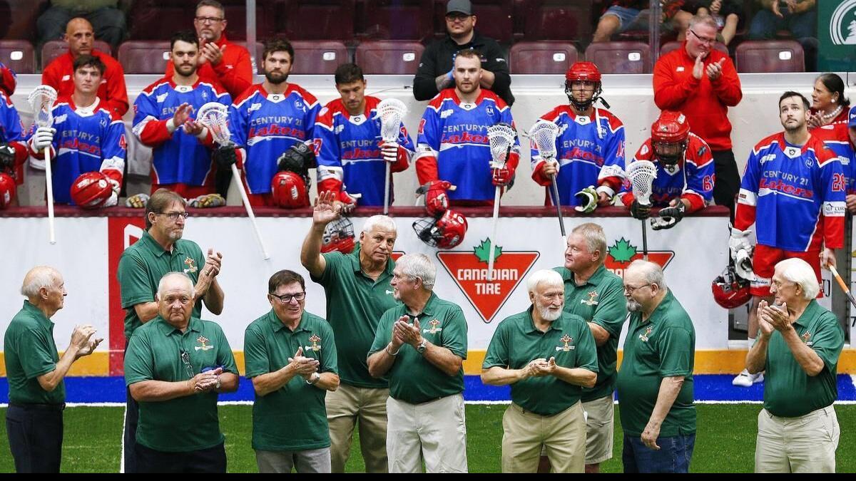 Peterborough Lakers honour Len Powers and the 1973 Mann Cup winning ...