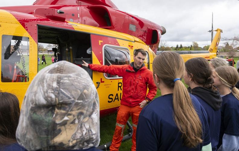 RCAF helicopter touchdown gives Keene students lesson