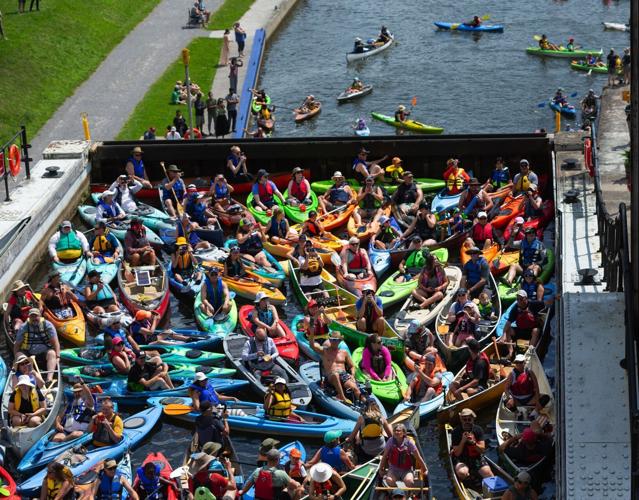 Parks Canada Lock & Paddle event at Peterborough Lift Lock