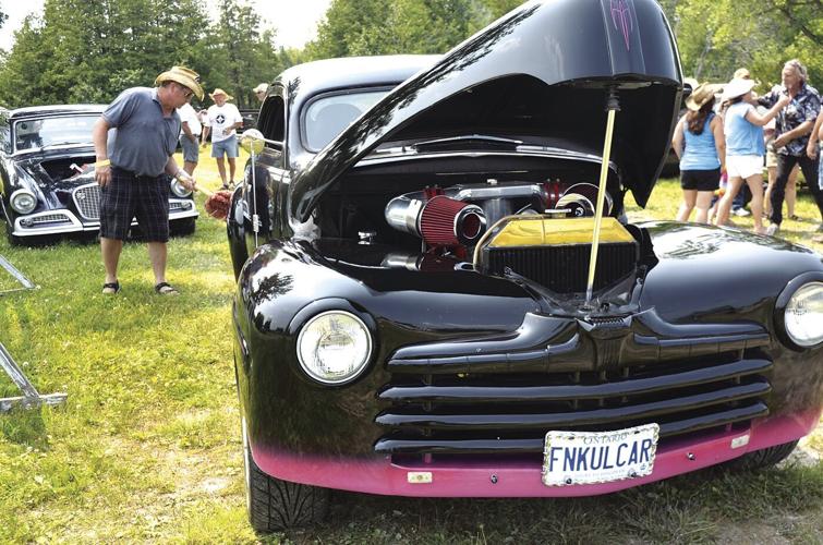 Smoking good time at Fenelon Falls Car Show and Flea Market