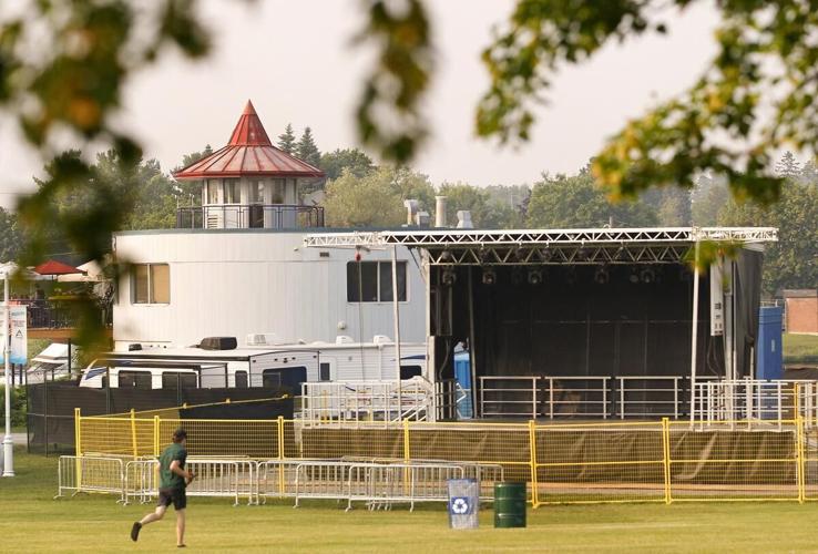 Photos: Temporary stage in place as Peterborough Musicfest returns