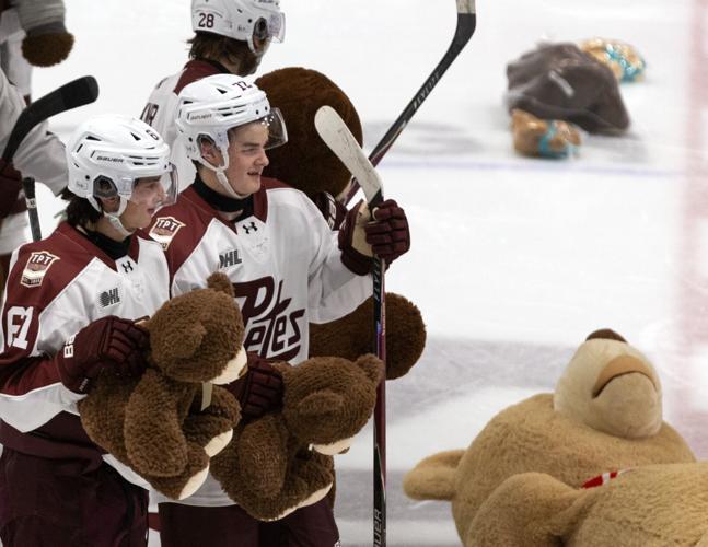 Petrovski scores during Teddy Bear Toss game