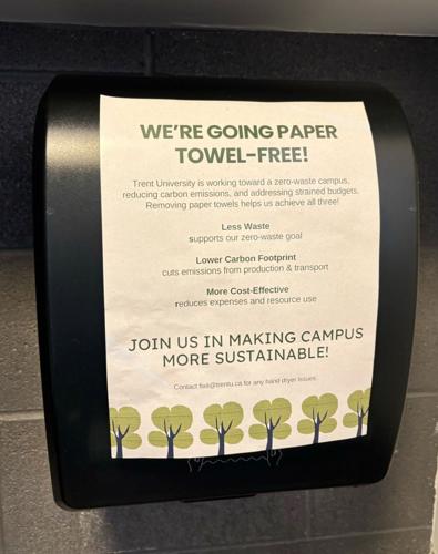 Trent doing away with paper towel as part of zero waste goal