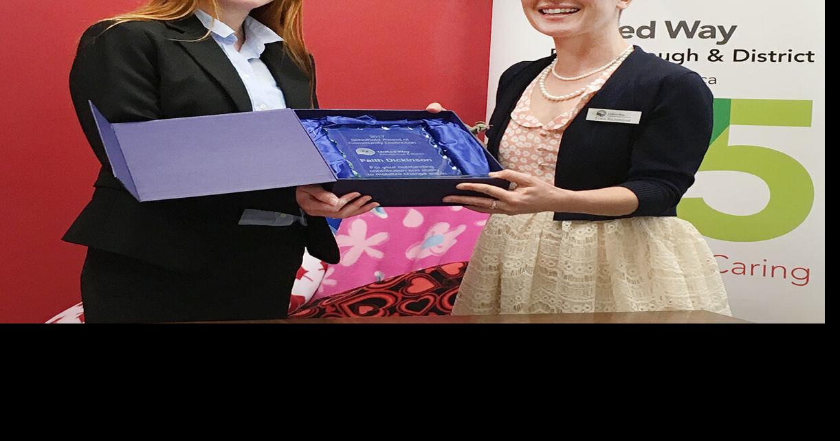 Faith Dickinson receiving a Royal honour