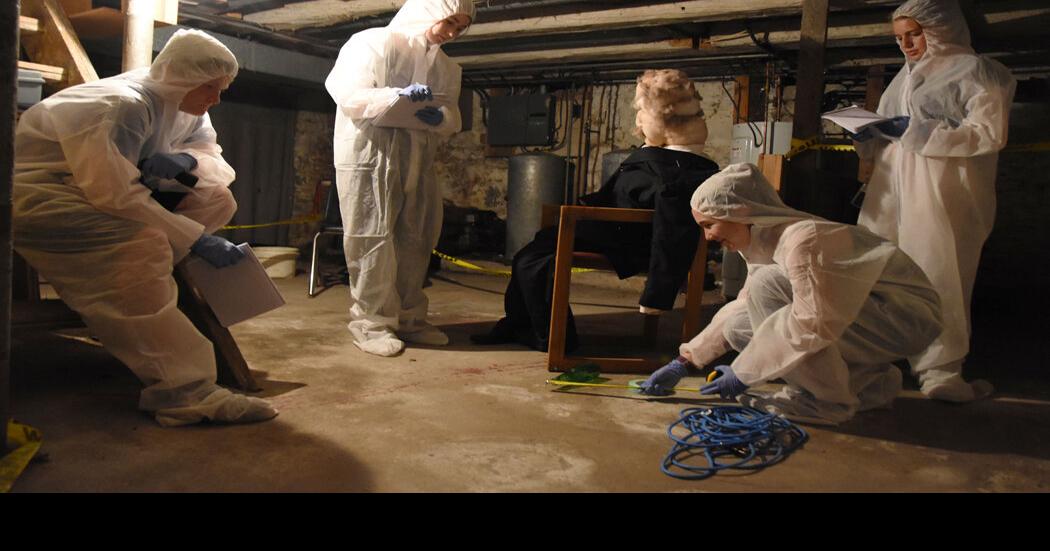 Campers learning to solve crime at Forensic DNA Camp at Trent University