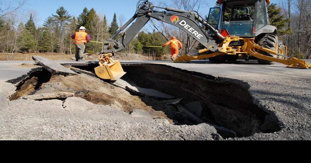 Monck Road impassable due to failed culvert