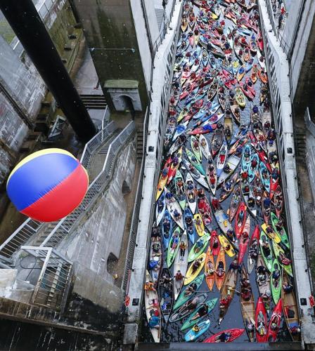PHOTOS: Hundreds of paddlers stuff lift locks for Lock & Paddle event