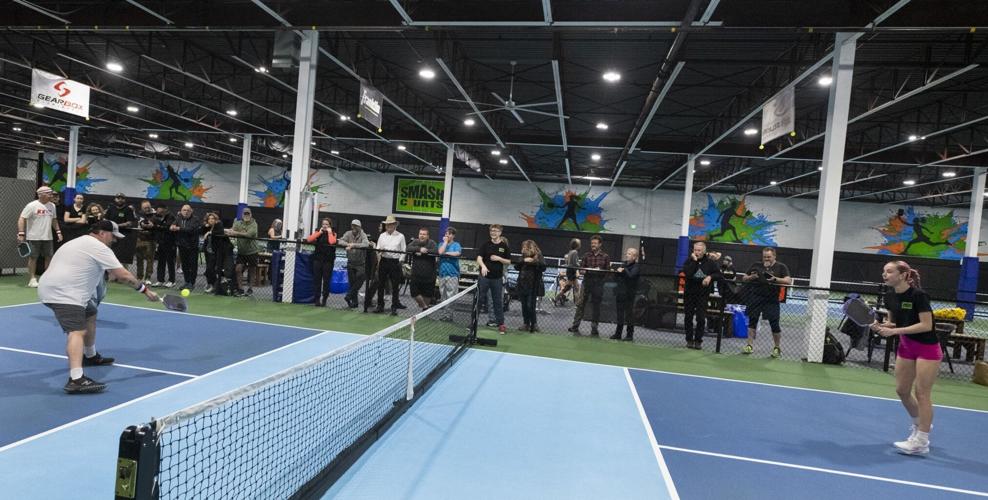 Smash Courts takes on radio hosts at pickleball showdown