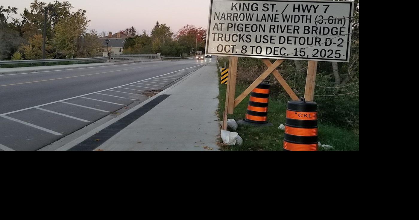 Omemee bridge work well underway