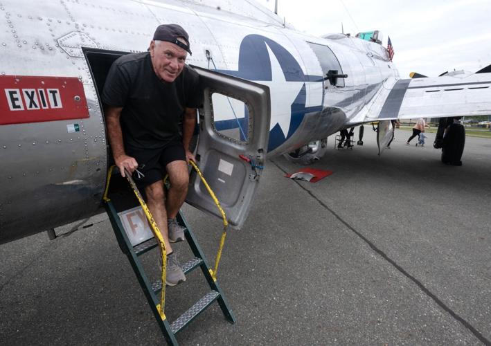 Military planes on display at Peterborough Airport