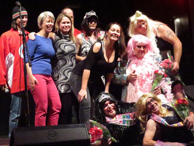 Miss Print (Paul Rellinger) wins Womanless Beauty Pageant