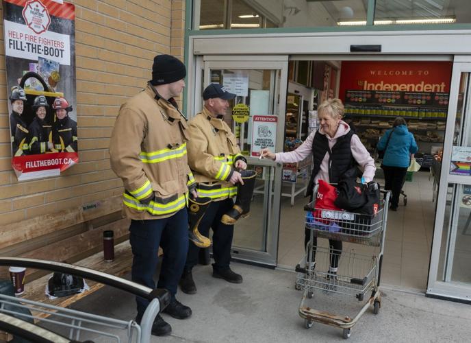 Filling boots for charity