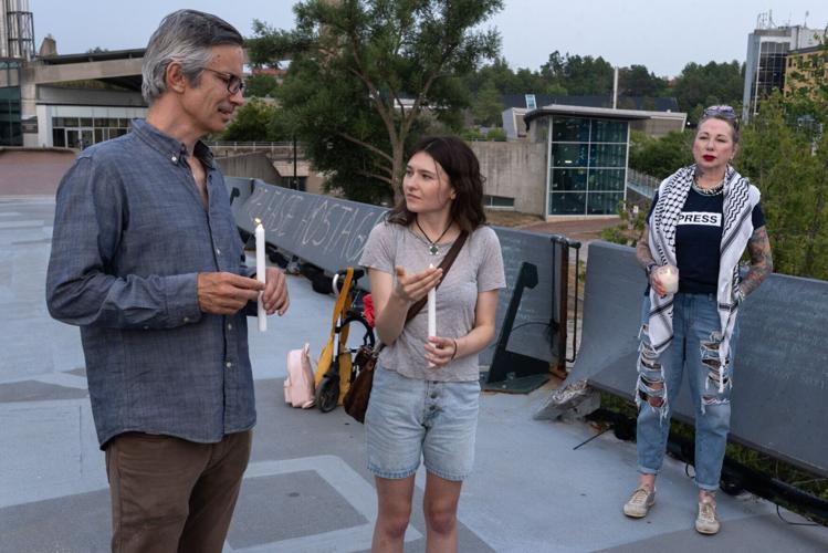 Vigil held at Trent after memorial for Palestine defaced