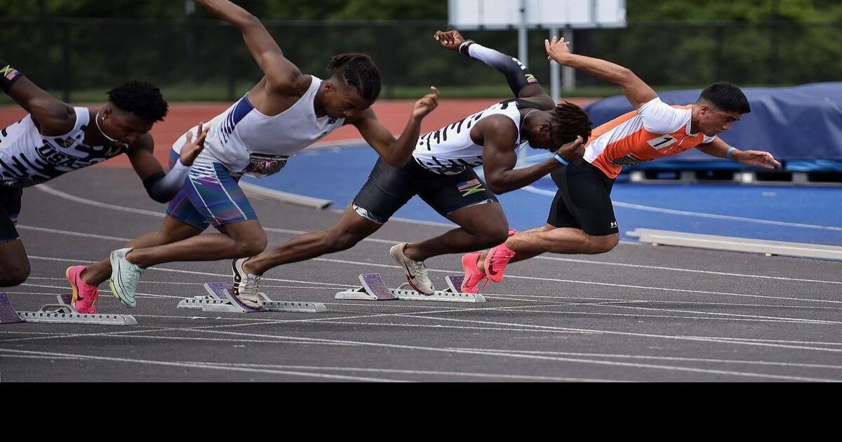 Kenner Collegiate’s Isaac Chandra takes in sprinting