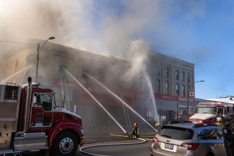 Crews on scene of Lakefield Home Hardware fire