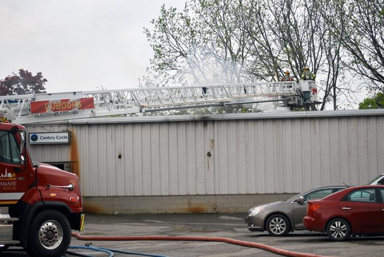 Cramahe firefighters tackle fire at Foodland building in Colborne