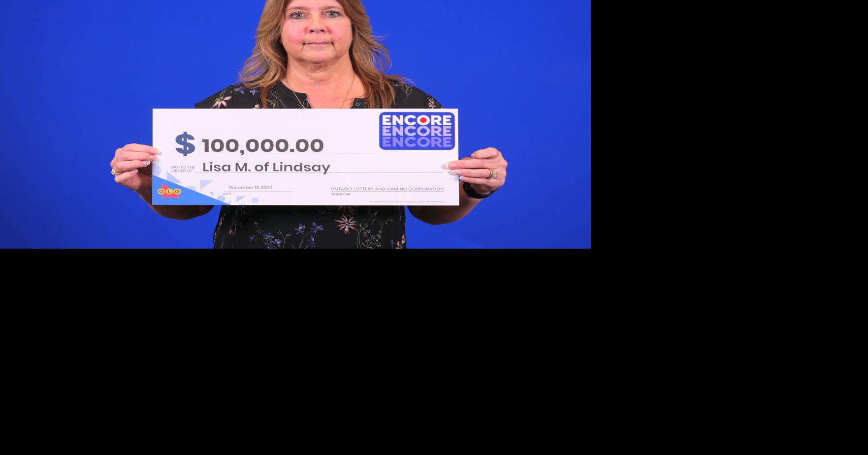Lindsay woman wins $100k in Lotto Max Encore