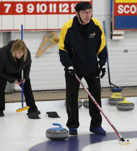 Rotary curlers in Peterborough for curling tournament