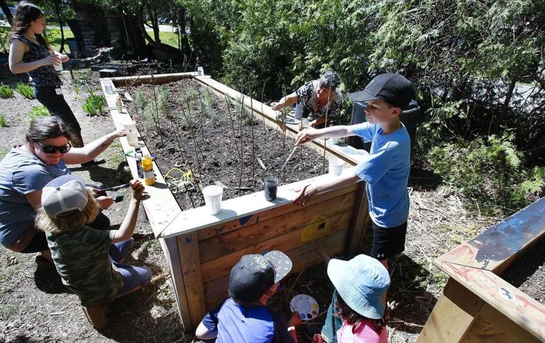 Photos: Students building a tree nursery at Rowan Tree Children’s ...