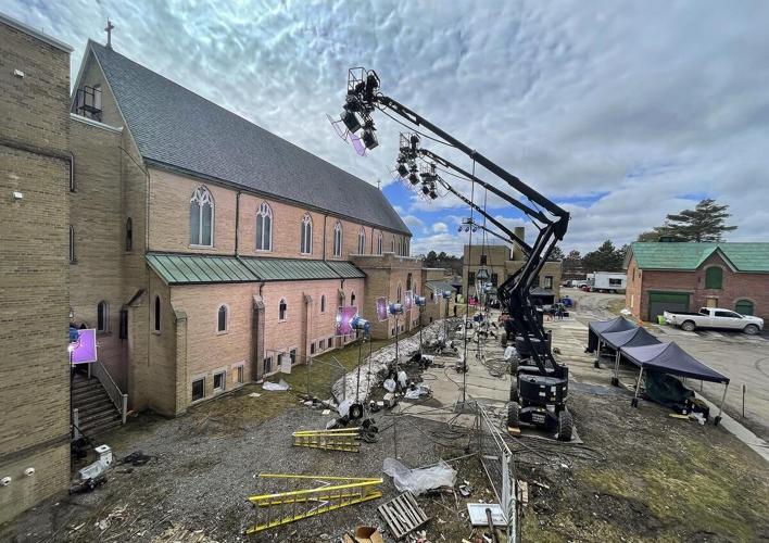Photos: Television series filming at the Mount Community Centre in ...