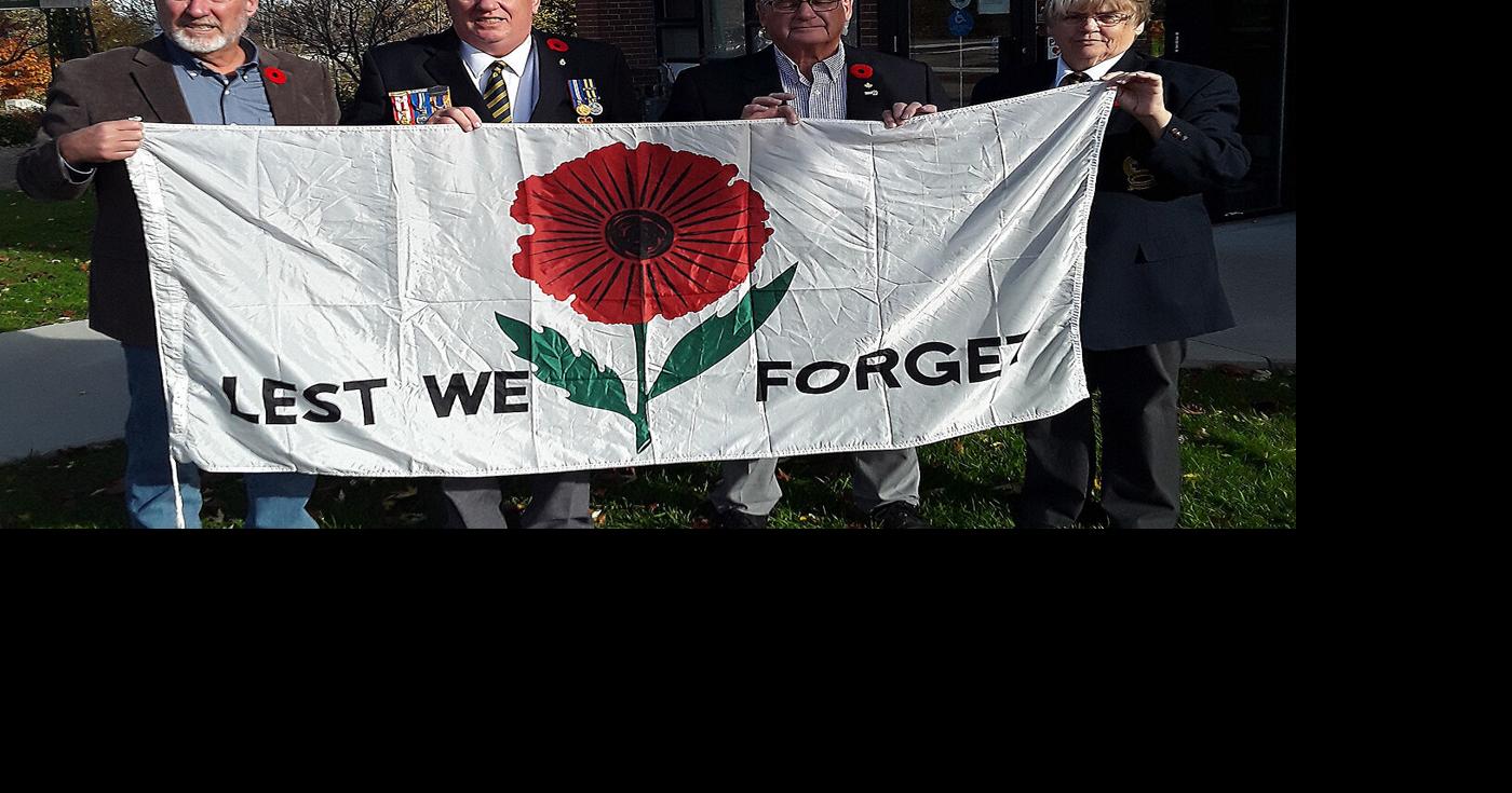Lindsay flag-raising kicks off poppy campaign across Kawartha Lakes
