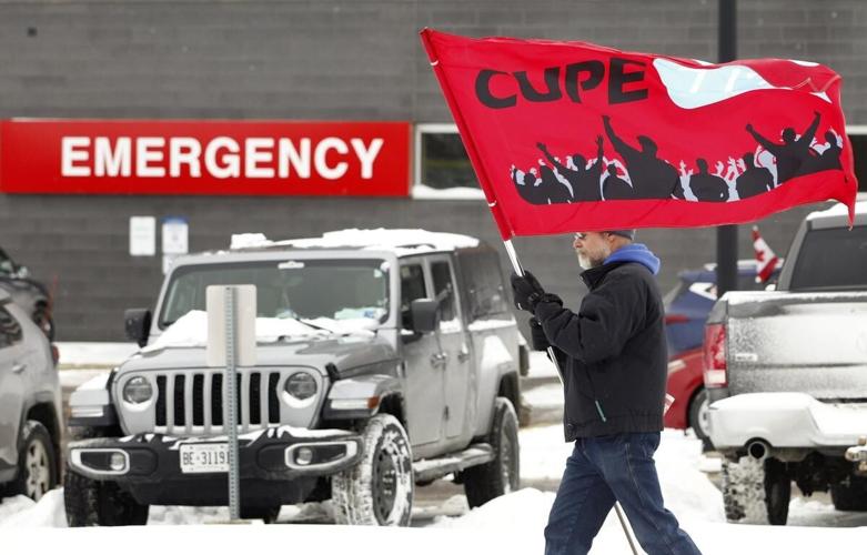 Peterborough nurses join protest for better wages and staffing
