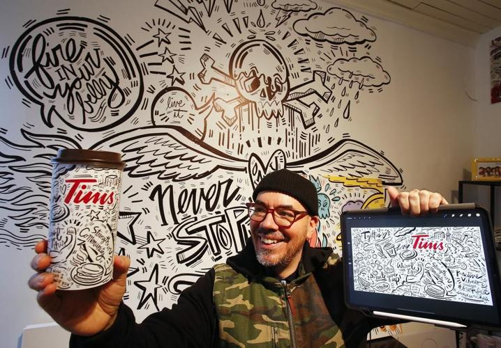 Peterborough artist pitches new design for Tim Hortons cups