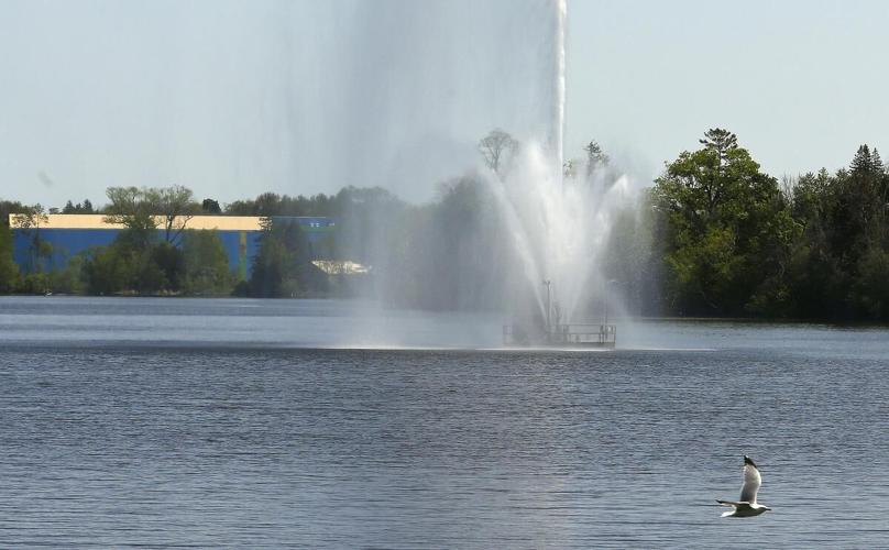 Photos: Centennial Fountain on Little Lake in Peterborough switched on ...