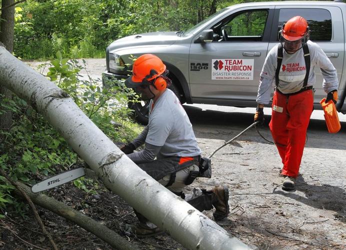 Photos: Team Rubicon continues storm cleanup efforts for Peterborough ...