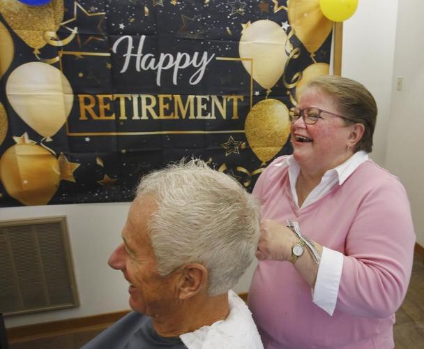 Retirement shear delight for hair designer Laurie Jones