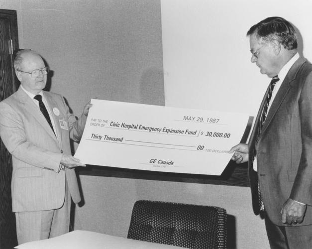 Merritt Gordon, general manager of General Electric Peterborough plant ...