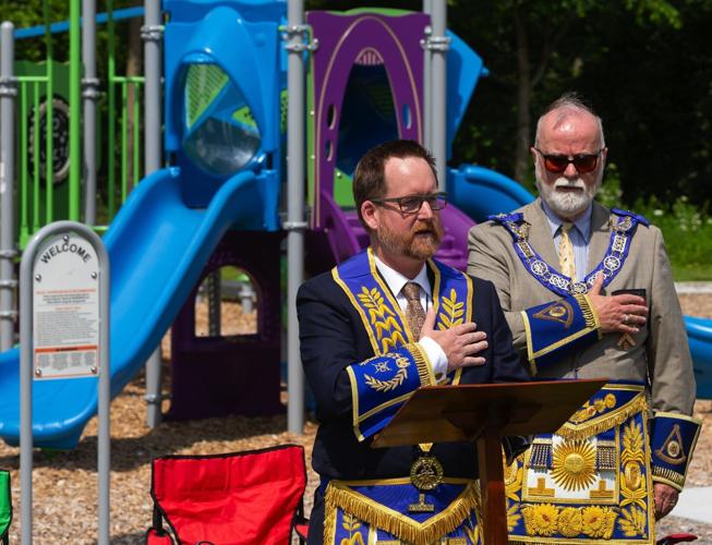 Unveiling & dedication ceremony of Keene Masonic Park