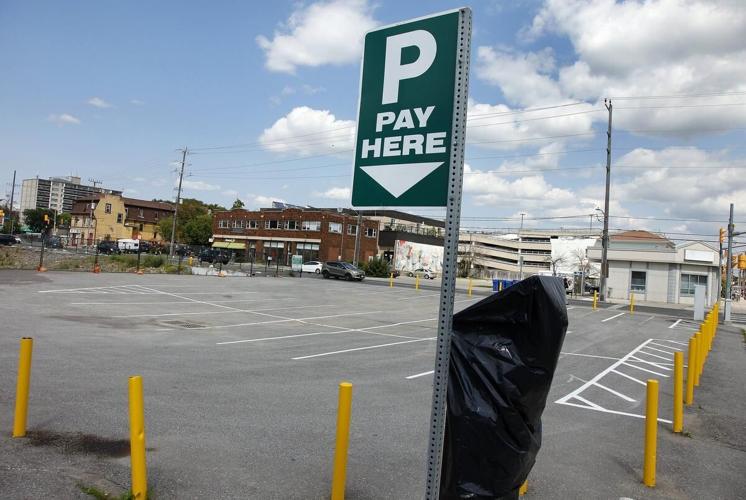 Temporary parking lot set up in downtown Peterborough after Simcoe ...