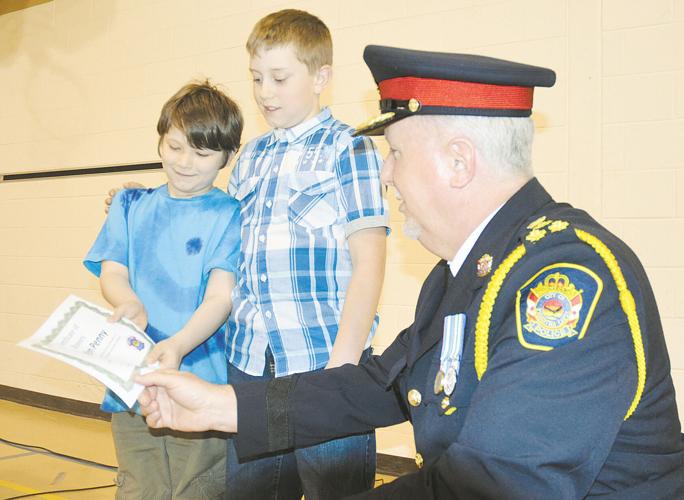 Youngster honoured for quick actions in classroom