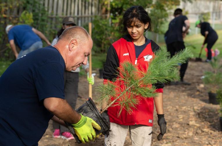 City tree planting event held at Kiwanis Community Park