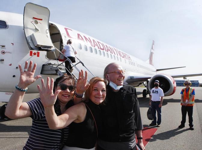 Photos: Charter air passenger flights resume at the Peterborough Airport